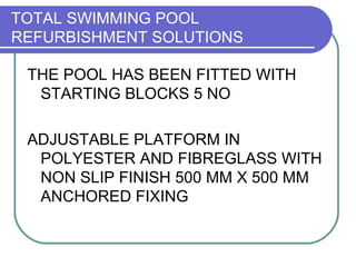 Starting blocks competition pool equipment | PPT