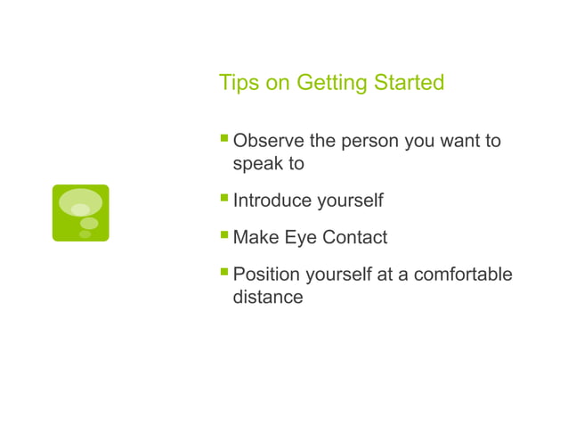 Starting, continuing, and ending a conversation | PPTX | Dating ...