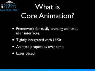 Starting Core Animation | PPT