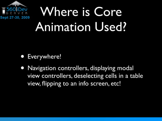 Starting Core Animation | PPT