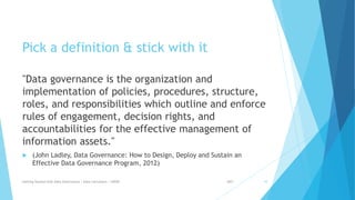 Starting data governance | PPT