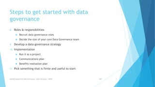 Starting data governance | PPT
