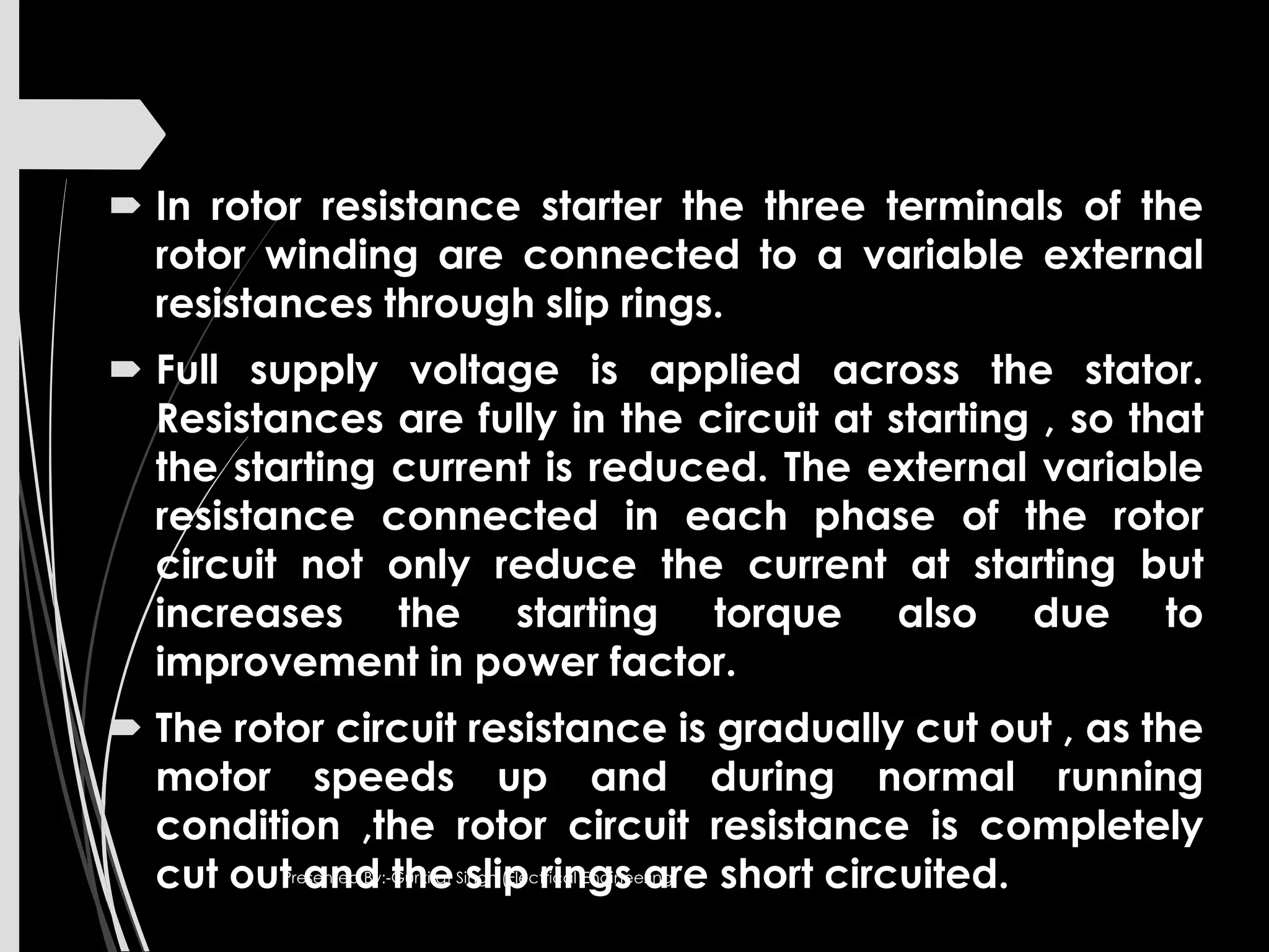 Starting method of induction motors | PDF