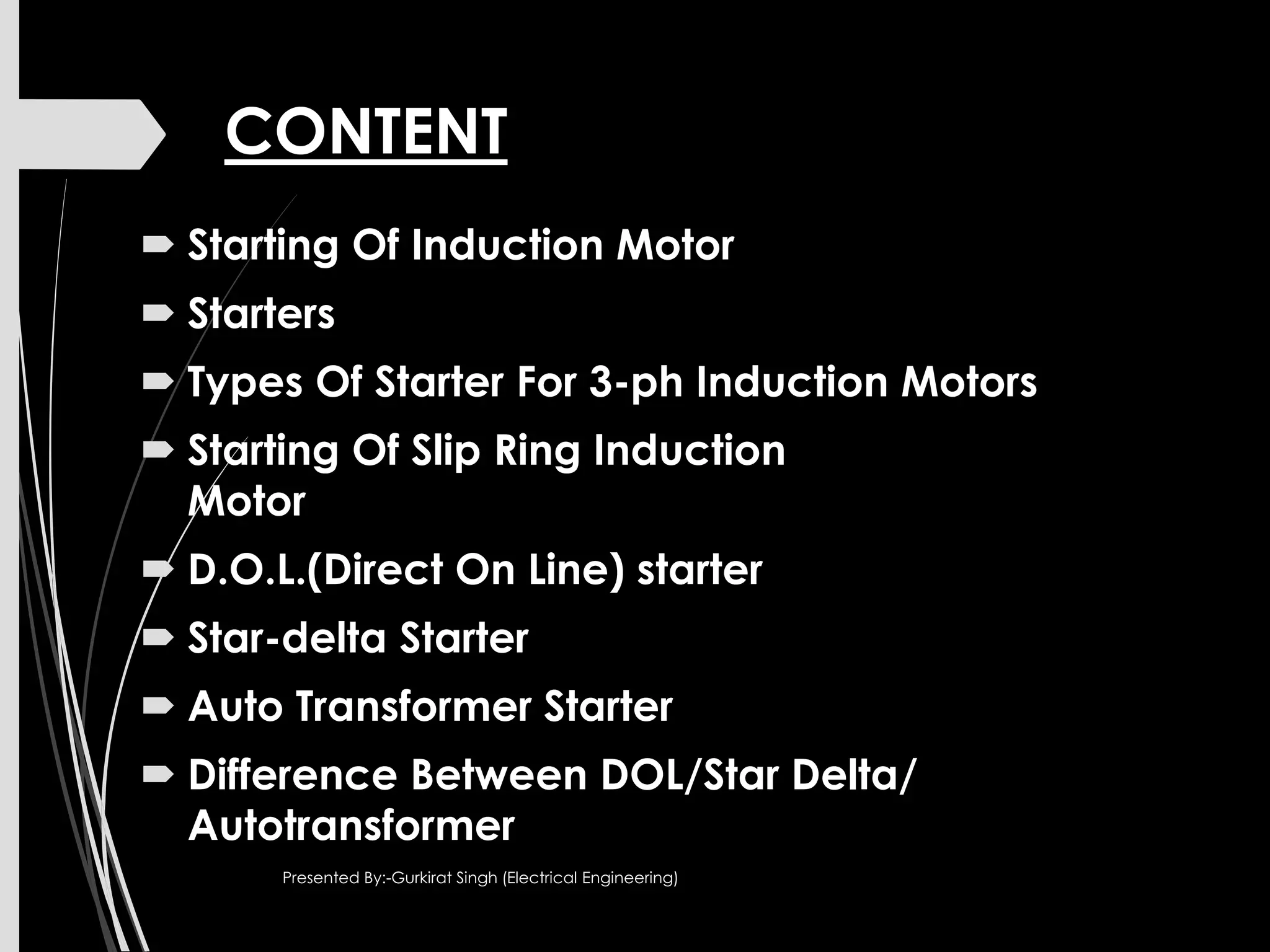 Starting method of induction motors | PDF
