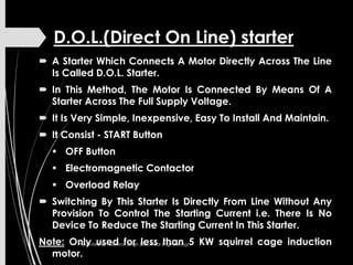 Starting method of induction motors | PDF