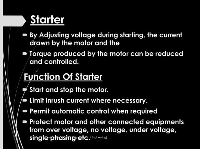 Starting method of induction motors | PDF