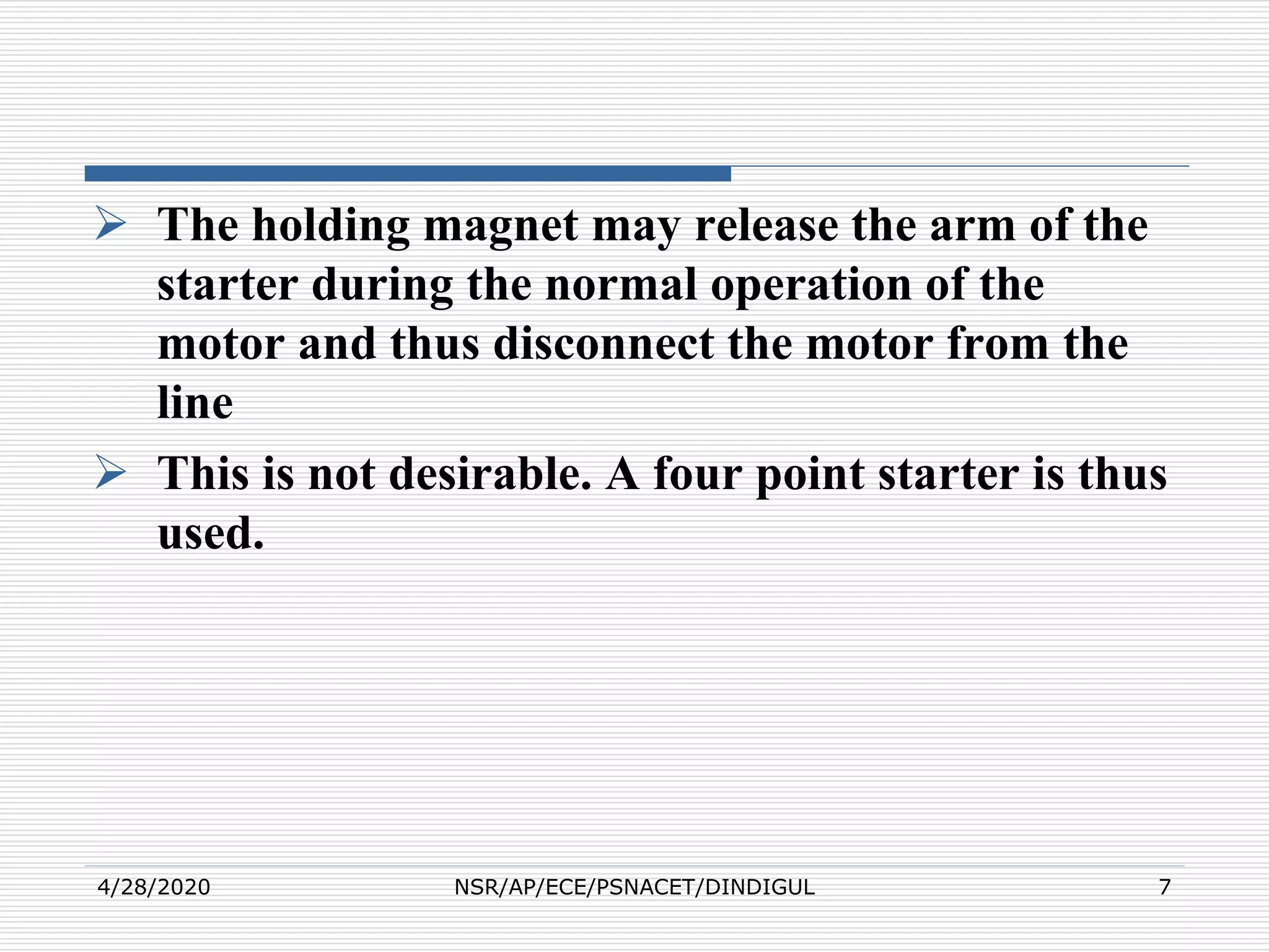 Starting methods of dc motors | PPT
