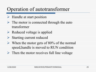 Starting methods of dc motors | PPT