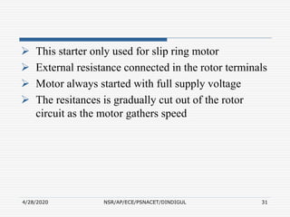 Starting methods of dc motors | PPT