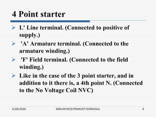 Starting methods of dc motors | PPT