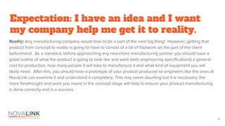 Starting Nearshore Manufacturing: Expectations vs. Reality | PPT