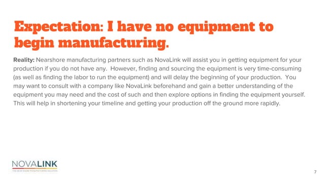 Starting Nearshore Manufacturing: Expectations vs. Reality | PPT