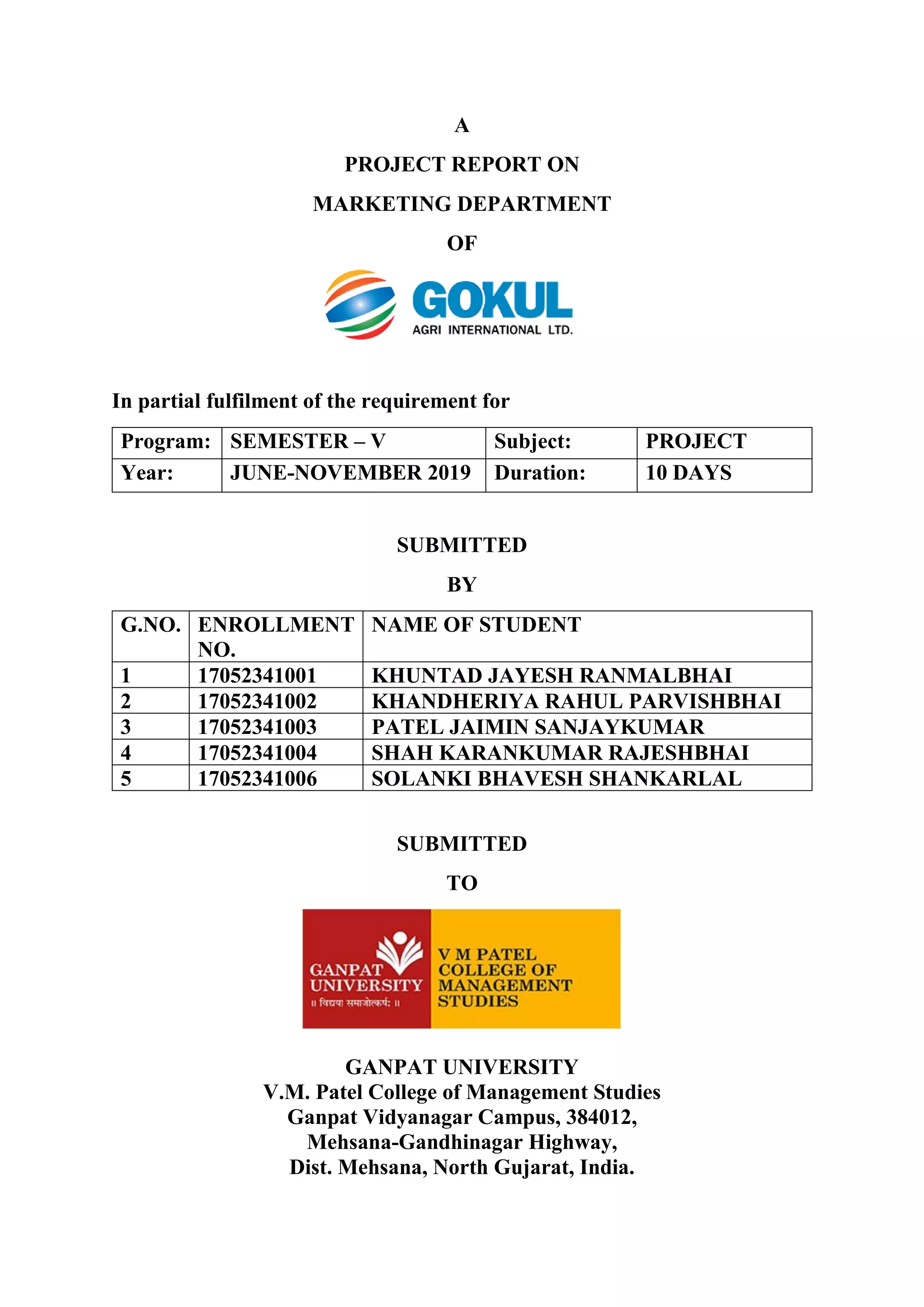BBA final year internship project report | PDF