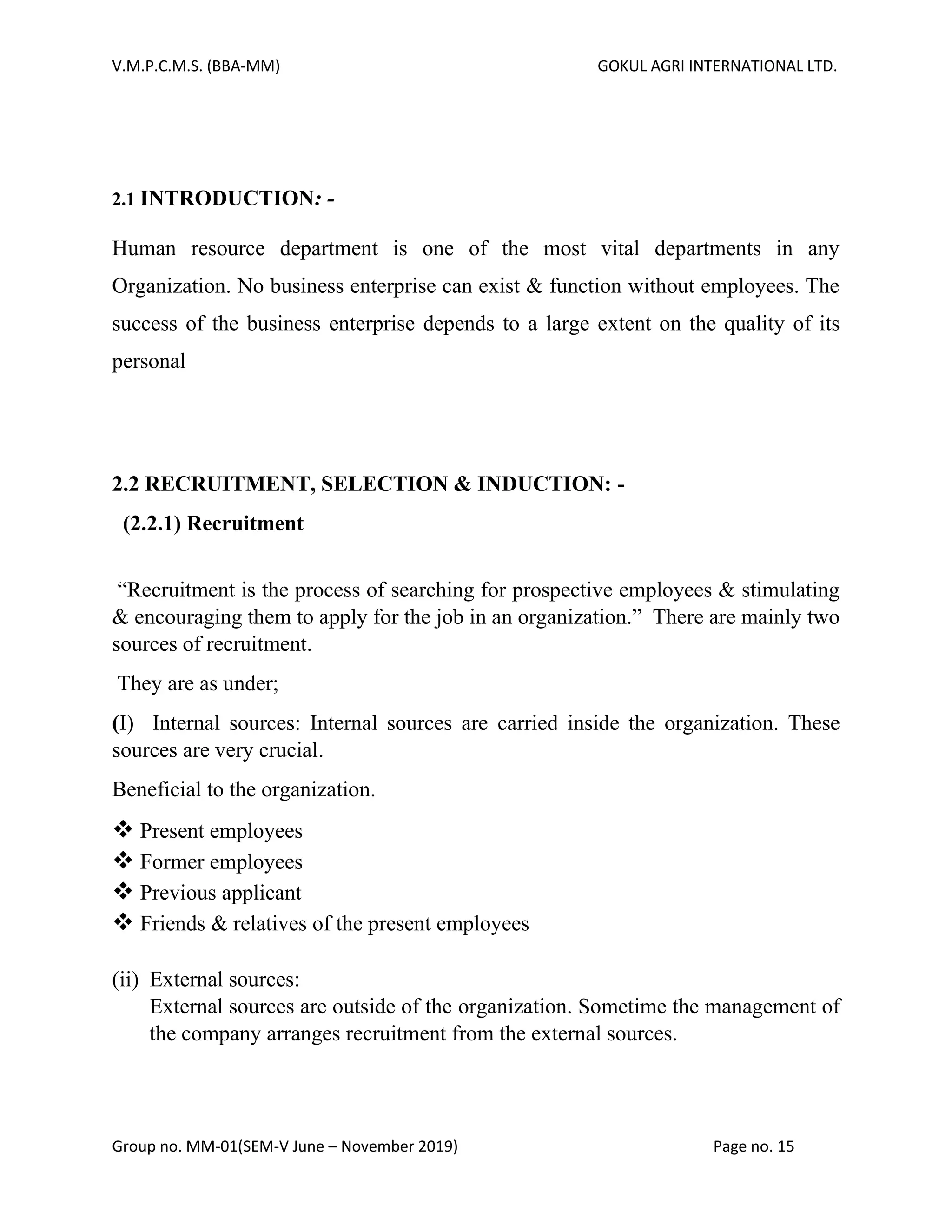 BBA final year internship project report | PDF