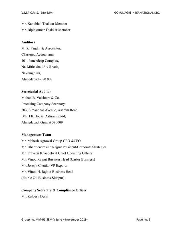 BBA final year internship project report | PDF | Agriculture | Industries