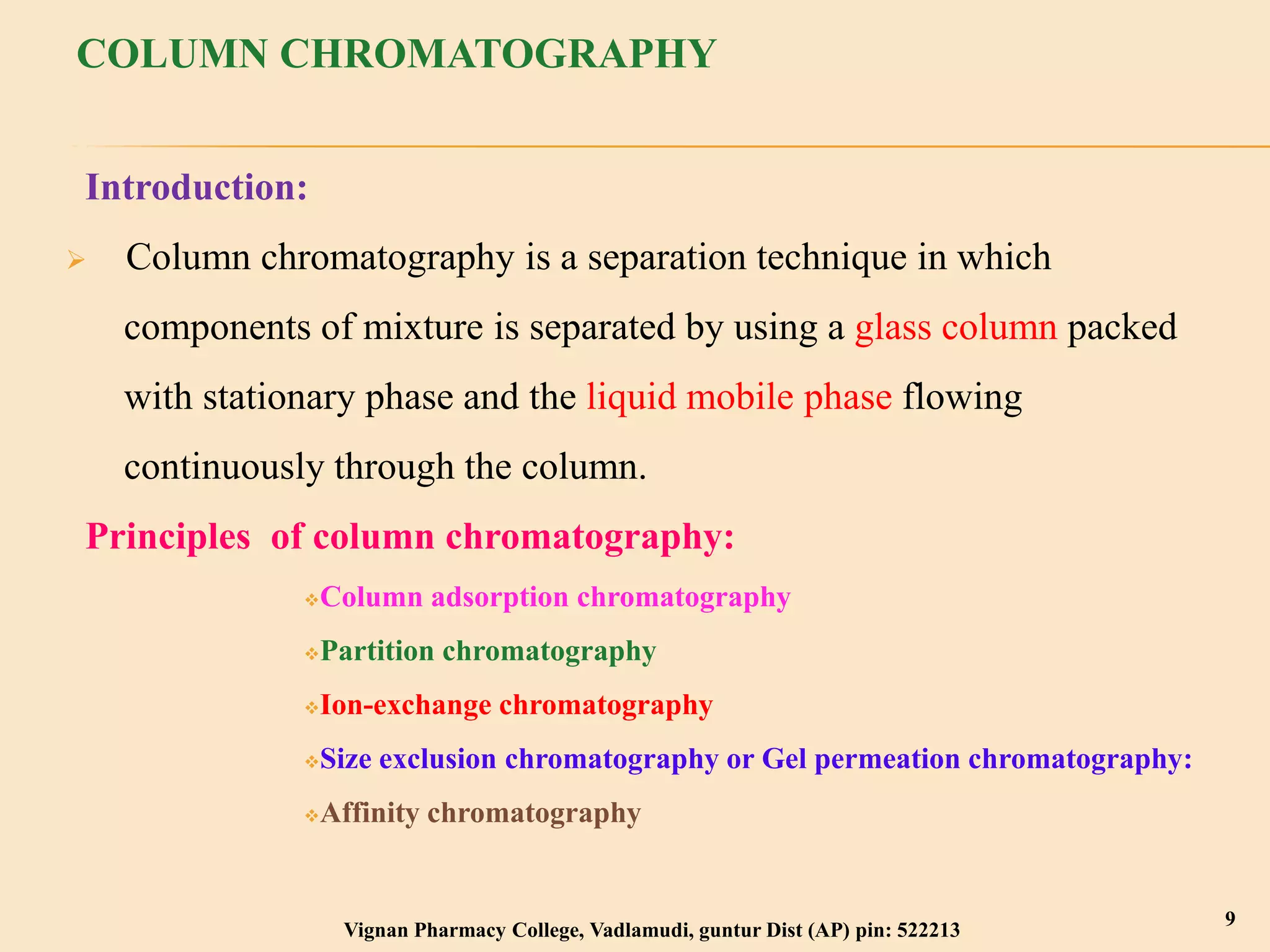 column chromatography | PPTX
