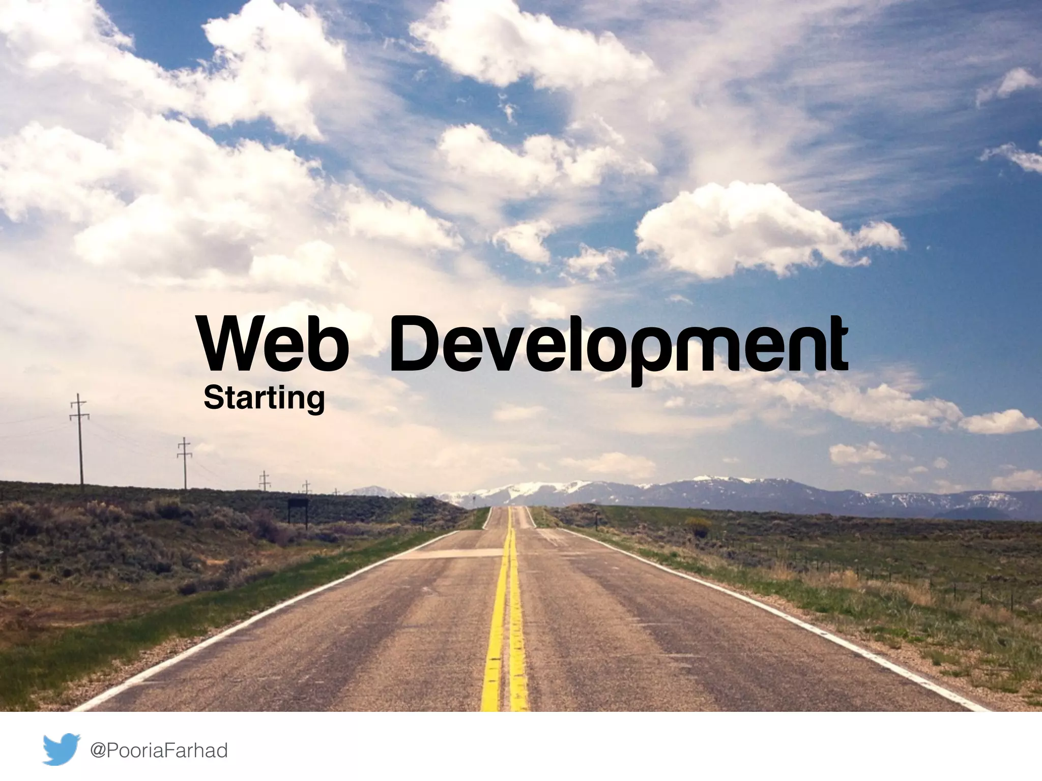 Starting Web Development | PDF | Web Development | Internet