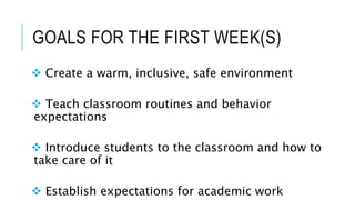 Teaching Procedures and Building Classroom Community | PPTX ...