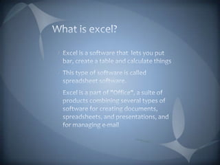 Starting With Microsoft Excel | PPTX