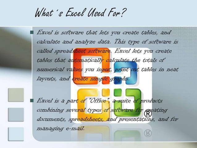 Starting With Microsoft Excel | PPTX