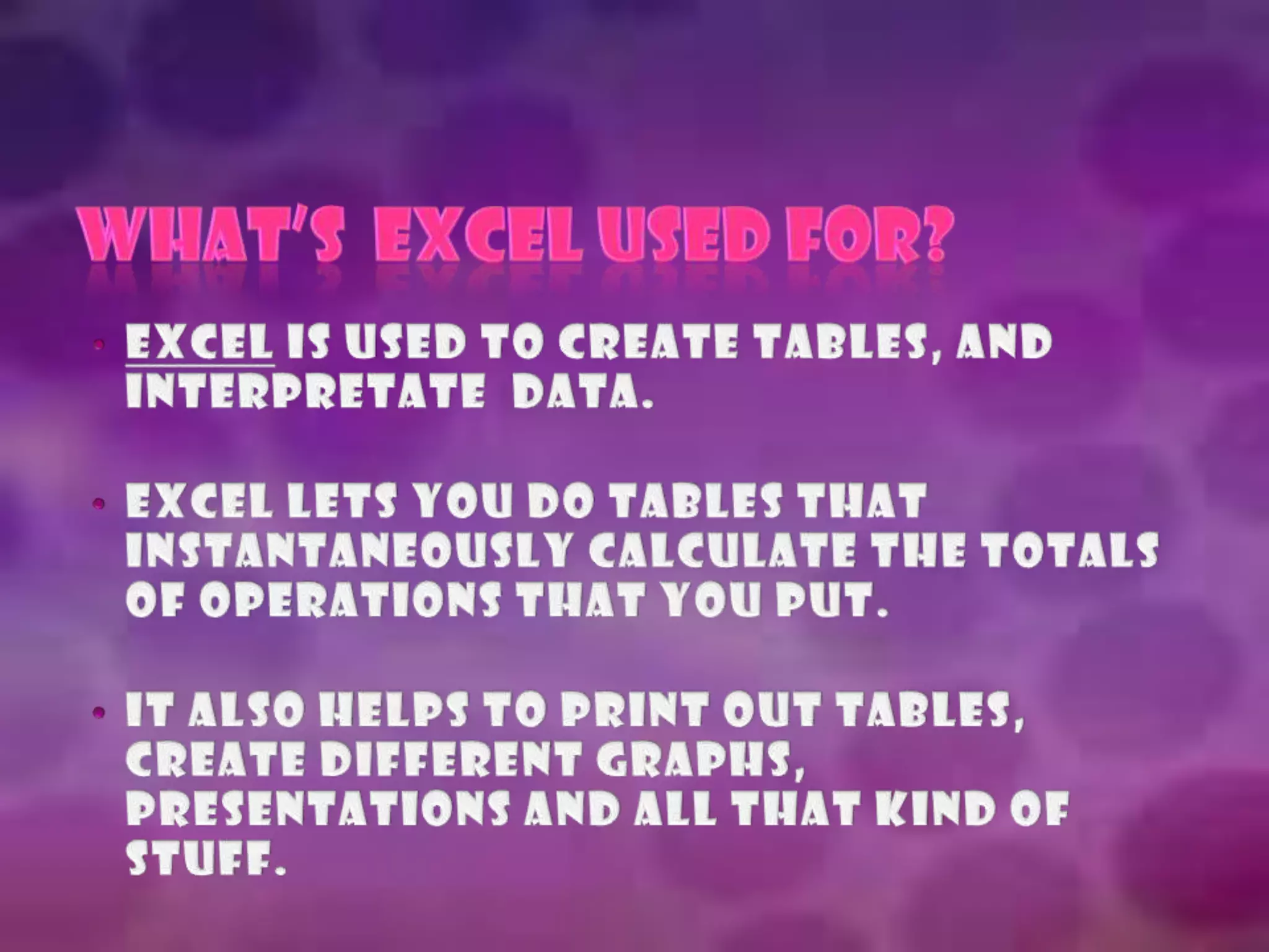 Starting With Microsoft Excel | PPTX | Computing | Technology & Computing