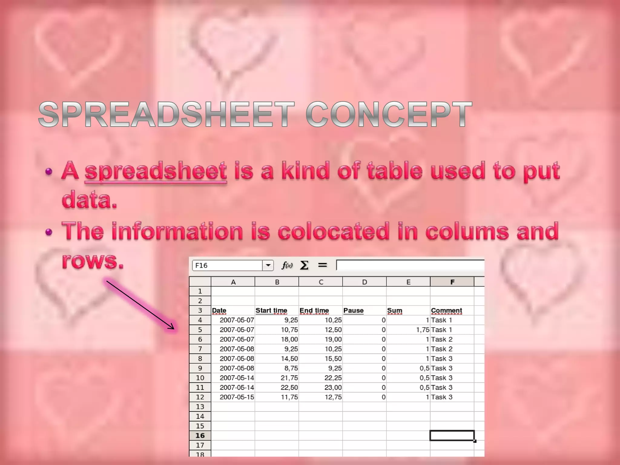 Starting With Microsoft Excel | PPTX | Computing | Technology & Computing