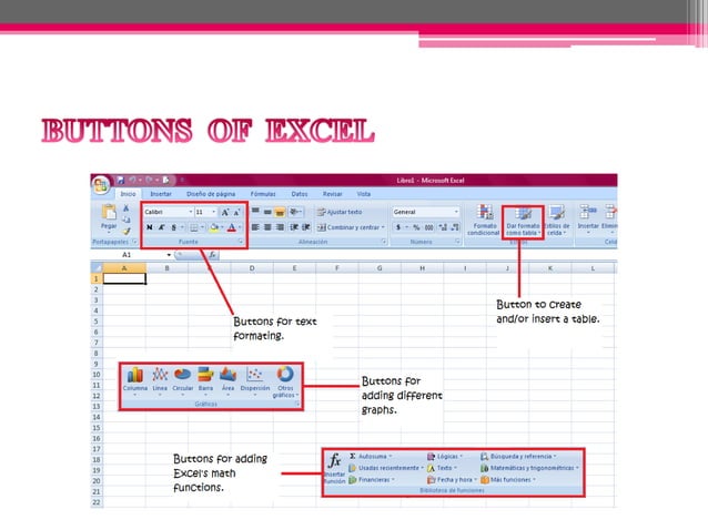 Starting With Microsoft Excel | PPTX | Computing | Technology & Computing