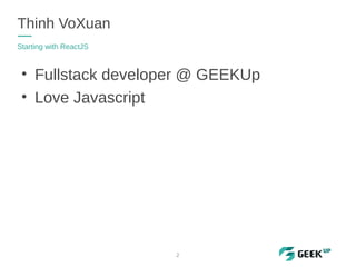 Starting with Reactjs | PPT | Web Development | Internet