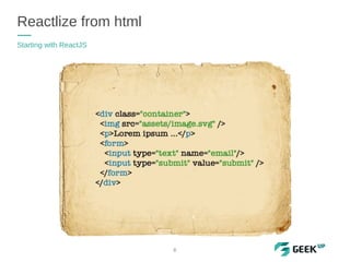Starting with Reactjs | PPT | Web Development | Internet