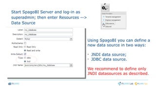 Starting with SpagoBI Slide Support | PPT