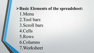 Starting with spreadsheet for grade 5.pptx