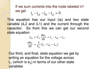 state space modeling of electrical system | PPTX
