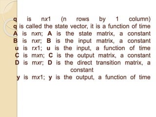 state space modeling of electrical system | PPTX