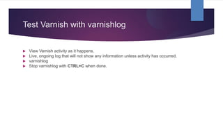 Starting with varnish cache | PPT