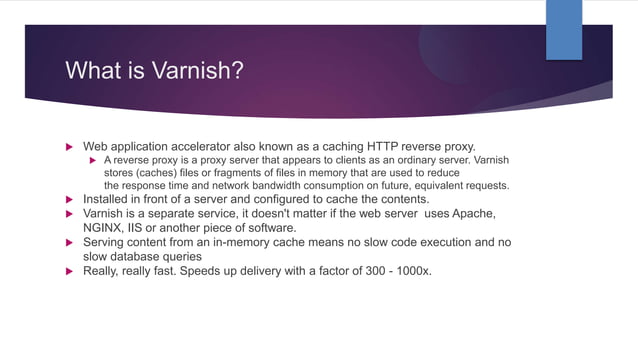 Starting with varnish cache | PPTX | Internet | Computing