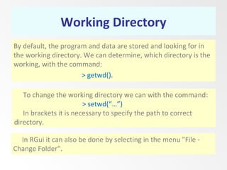 Starting work with R | PPT