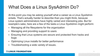Starting You IT Career with Linux | PPTX