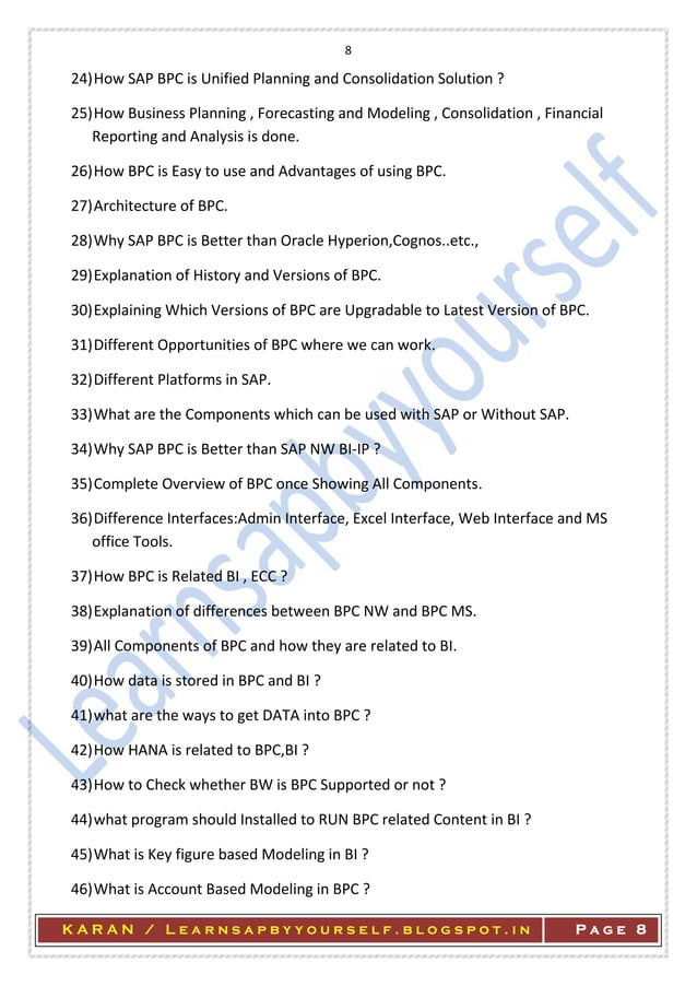 Start learning sap bpc by yourself | PDF