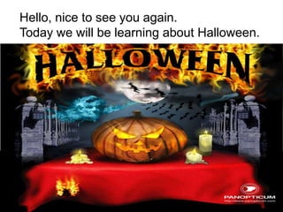 Halloween Power Point for ESL Students | PPSX