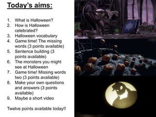 Halloween Power Point for ESL Students | PPSX