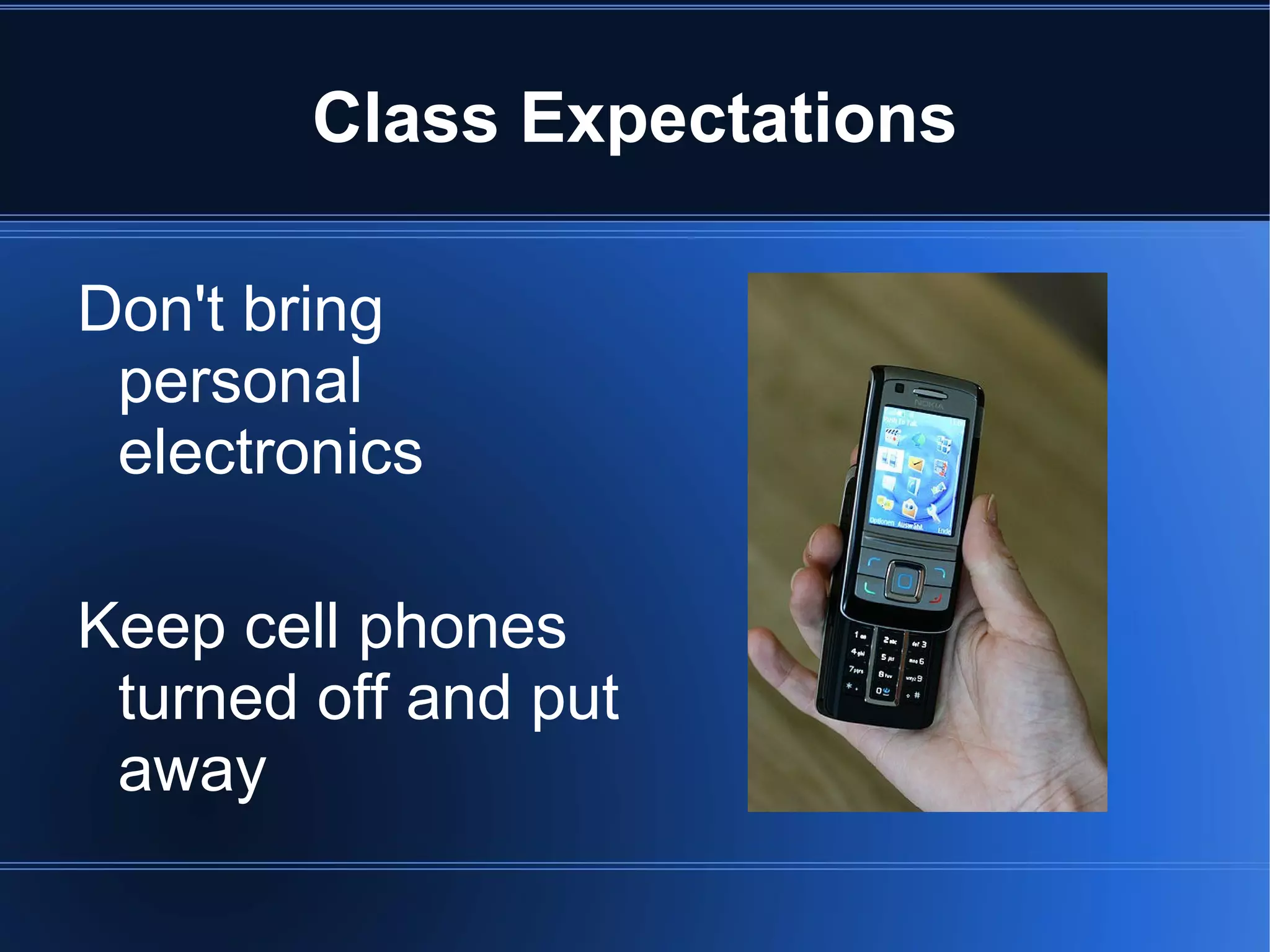 Classroom Expectations | ODP