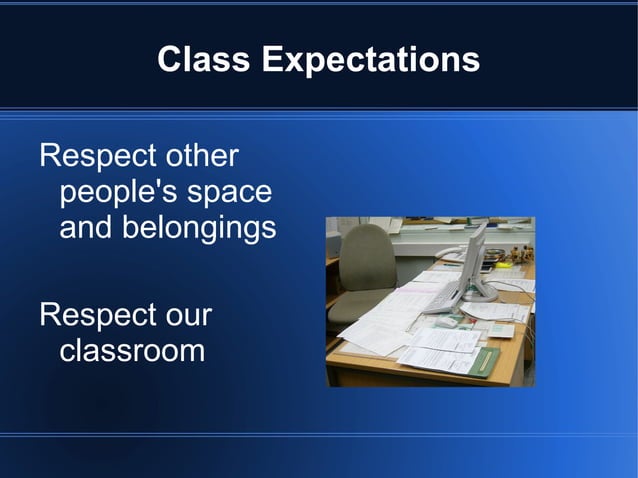 Classroom Expectations | ODP