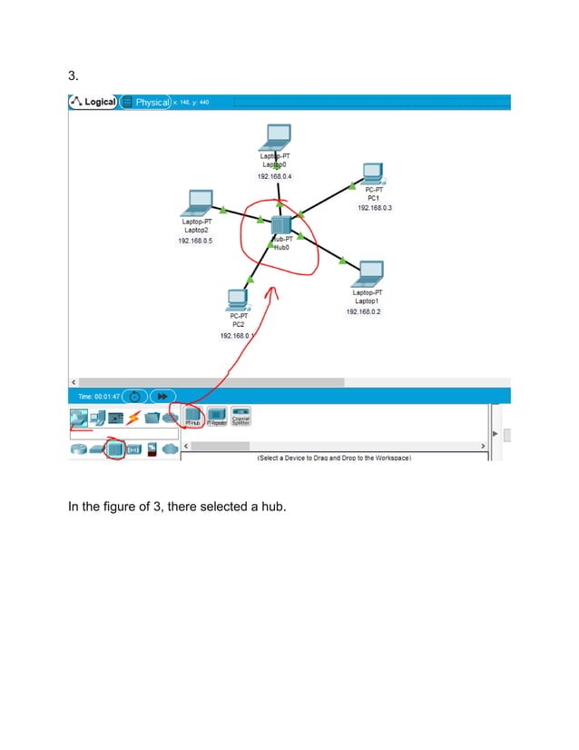 Star topology in packet tracer By Tanjilur Rahman | PDF