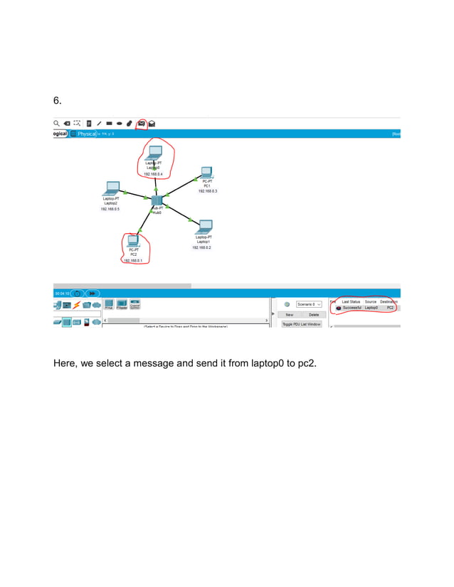 Star topology in packet tracer By Tanjilur Rahman | PDF