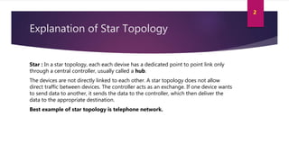 Star topology ppt | PPTX