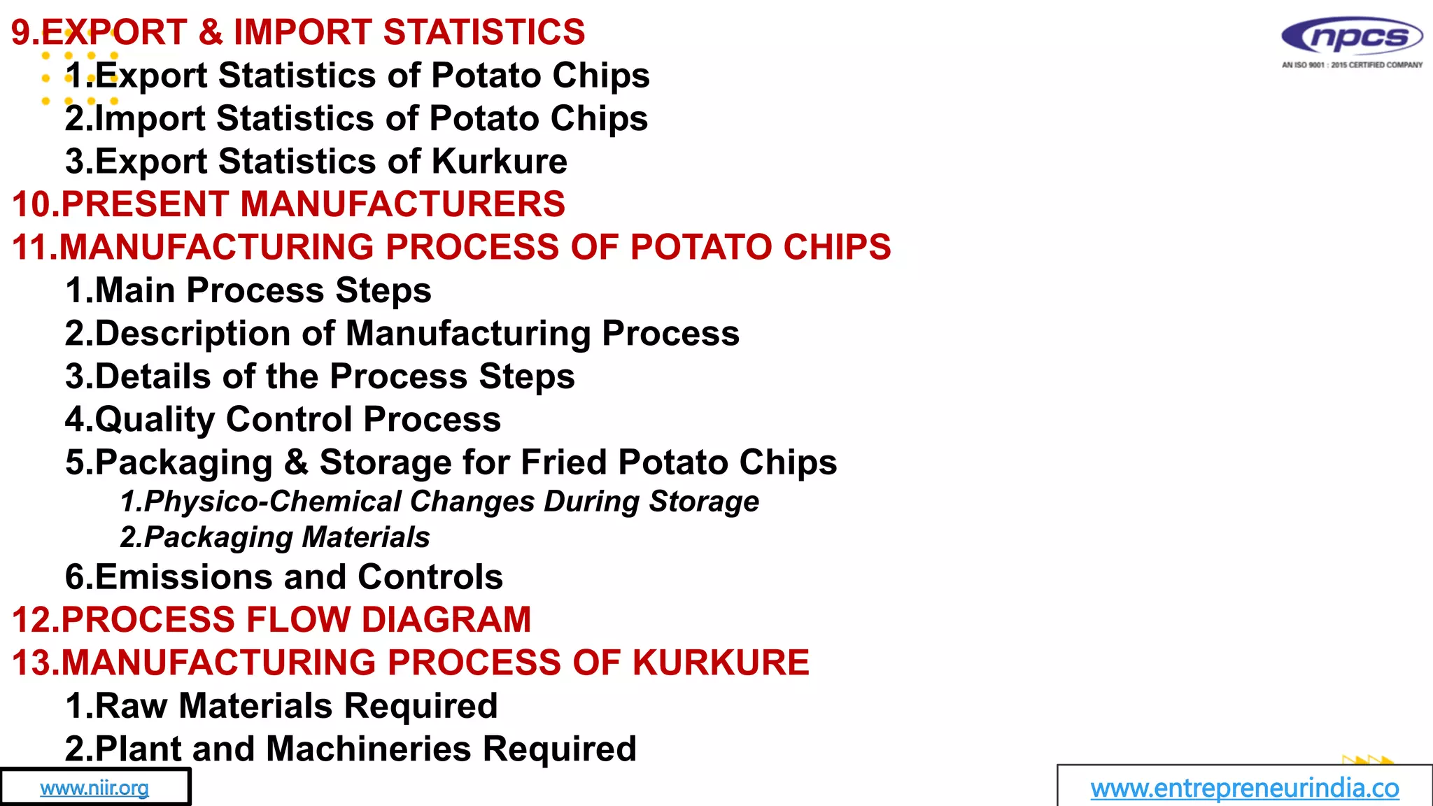 Start Production of Potato Chips And Extruded Snack Food (Kurkure Type ...