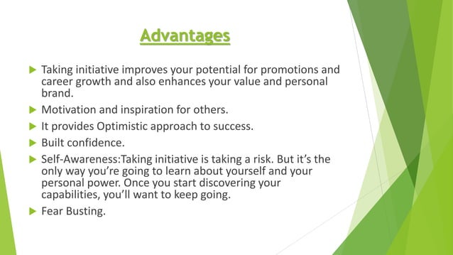 Start taking initiative | PPTX