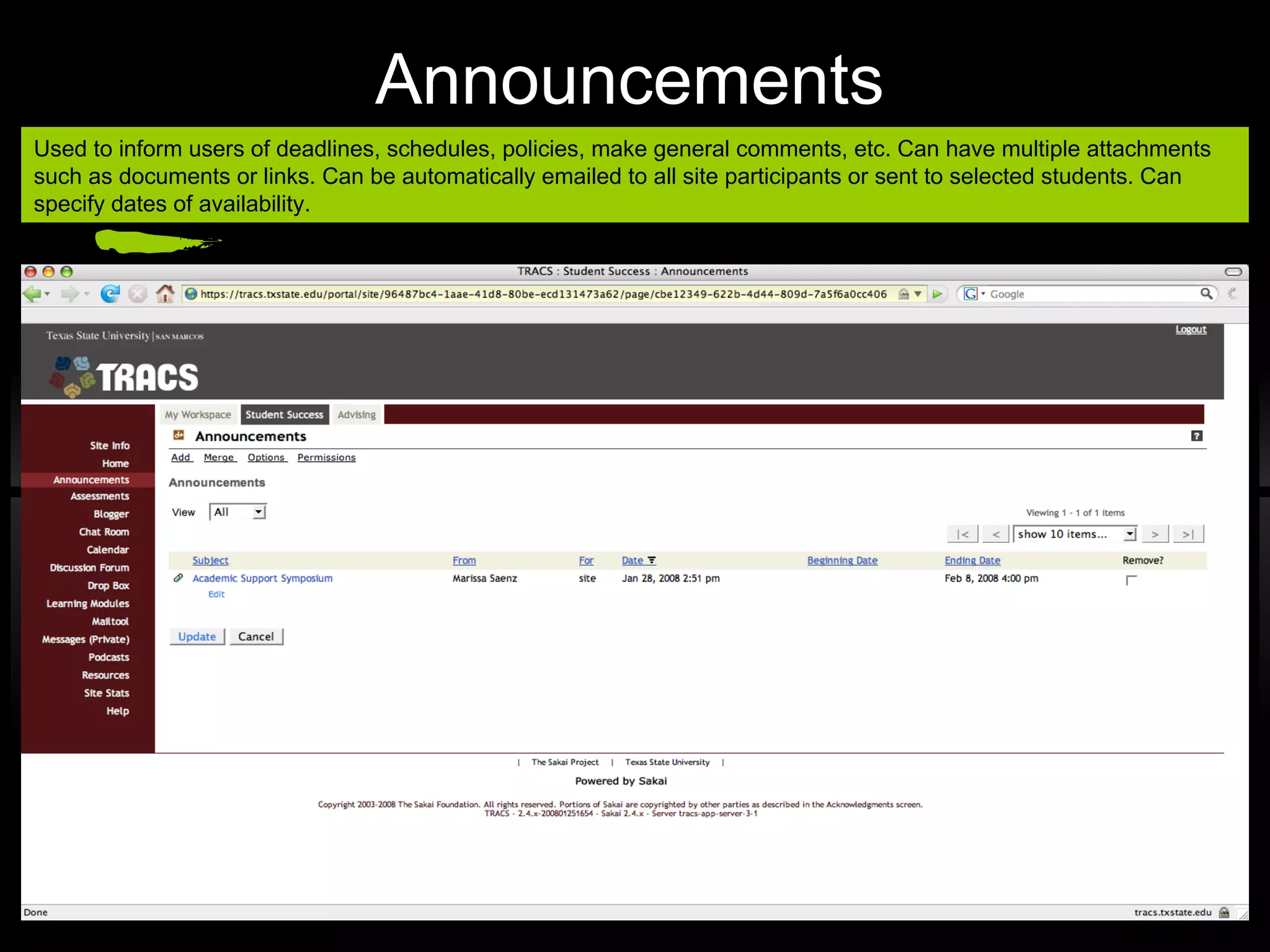 TRACS Training | PPT | Email | Internet
