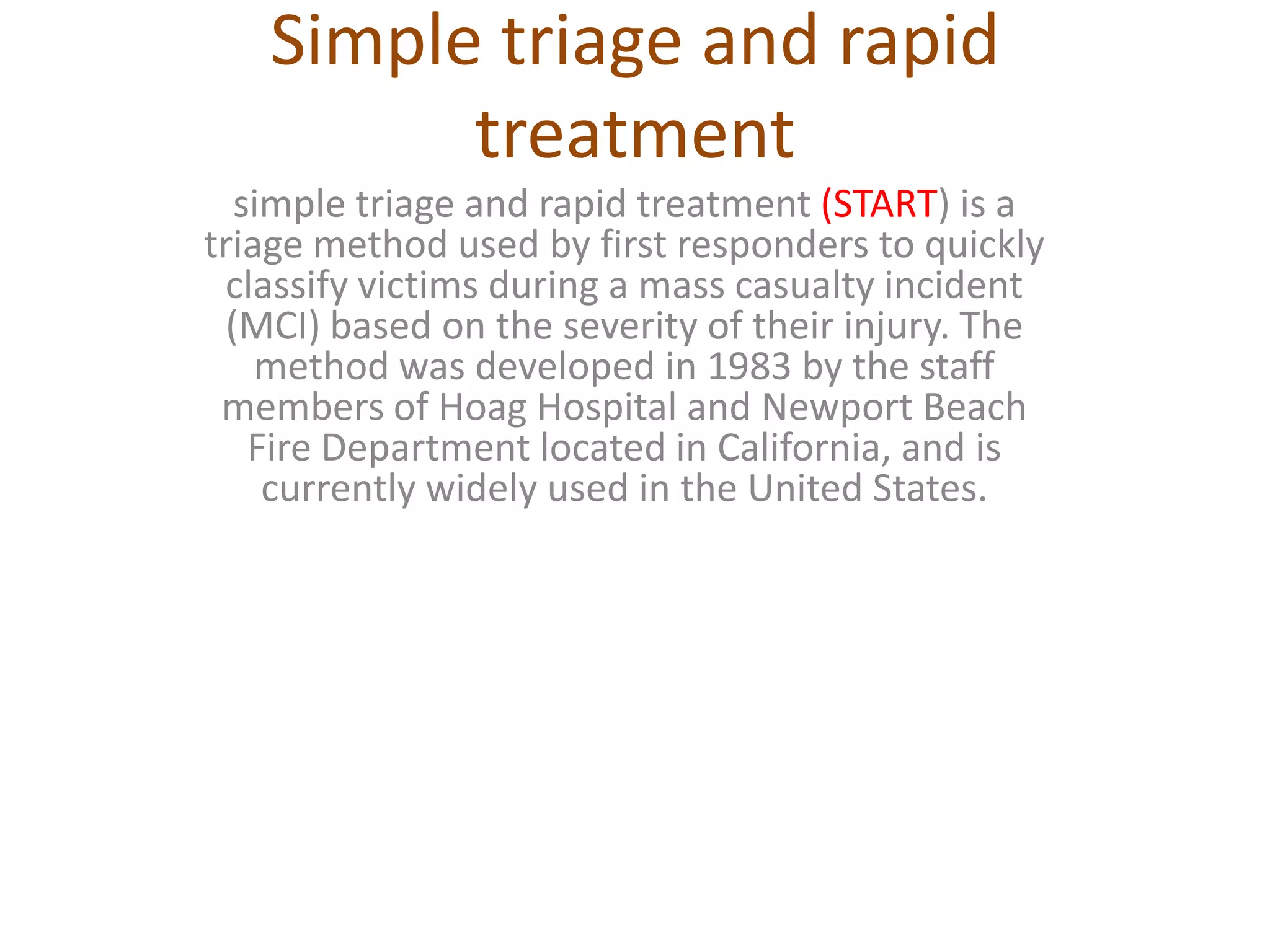 Start triage | PPTX