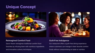 12 Slide Niche Restaurant Pitch Deck Template | PDF